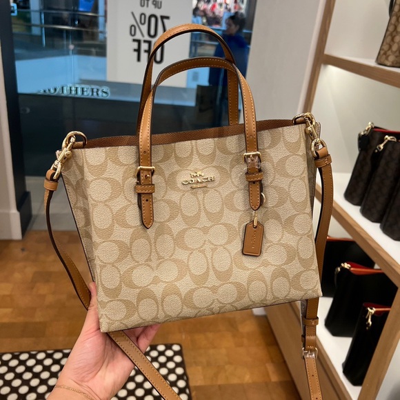 Coach | Bags | Nwtcoach Mollie Tote 25 In Signature Canvas Coach C425 ...